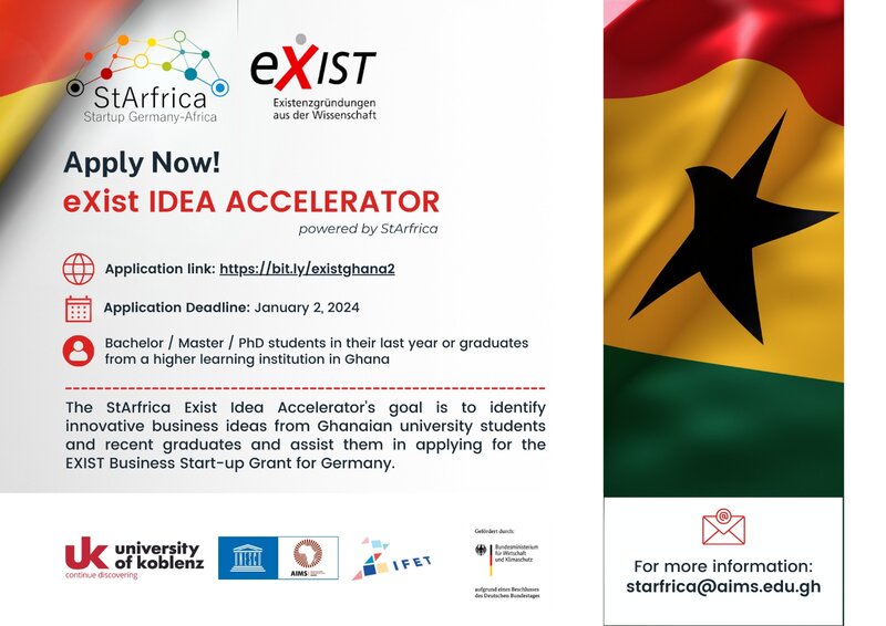 Starfrica Exist Idea Accelerator Program 2024 For Ghanaian University